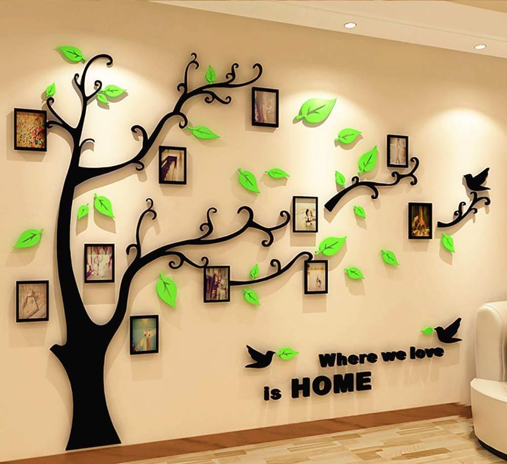 3d acrylic tree wall stickers-Decorative acrylic wall Sticker - your e-shop