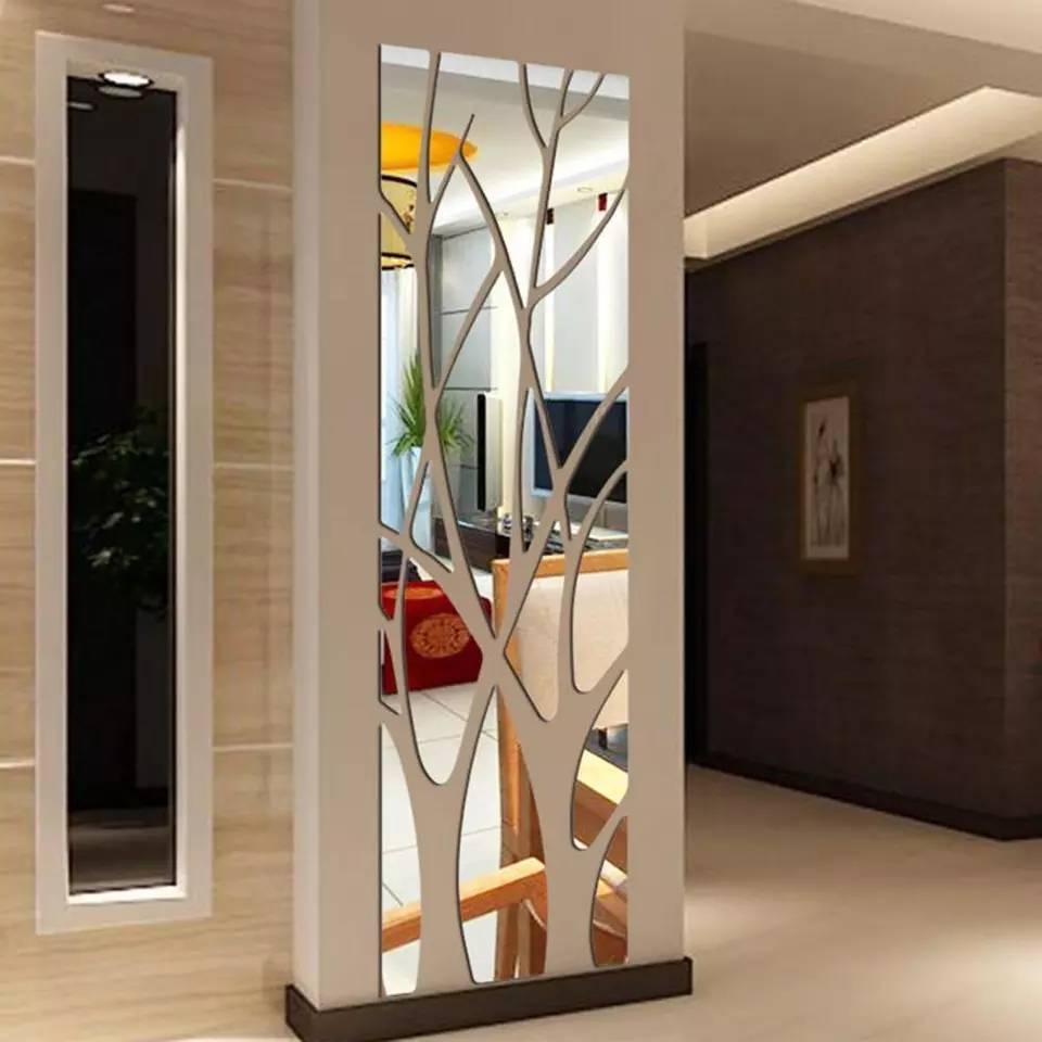 Acrylic Mirror Wall Stickers 3d mirror wall sticker - your e-Shop