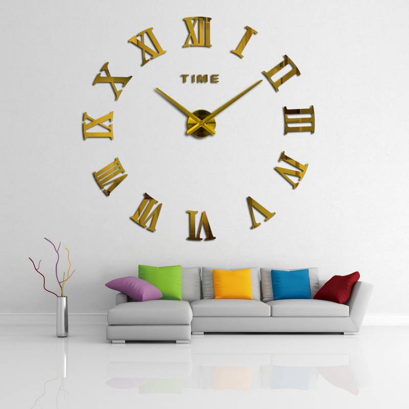 3D Wall Clock Acrylic Mirror - your e-shop